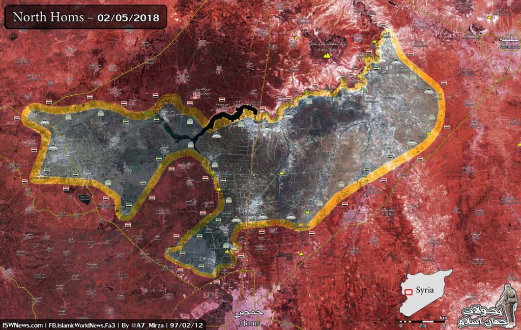 Latest Military Situation In North Homs 3 May 2018, Map Update ...