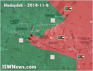 Map | Latest Updates On Al Hudaydah Eastern Battlefield - Islamic World ...