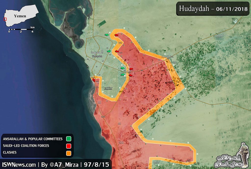 Hudaydah Map Updated! - Islamic World News