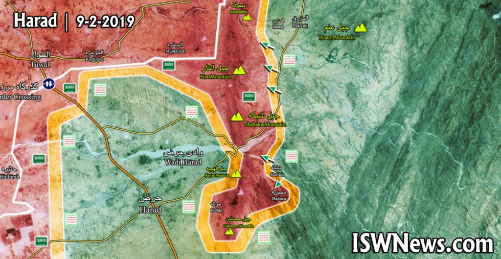 Ansar Allah Advancing In Hajjah Province + North Of Haradh Map, 9 ...