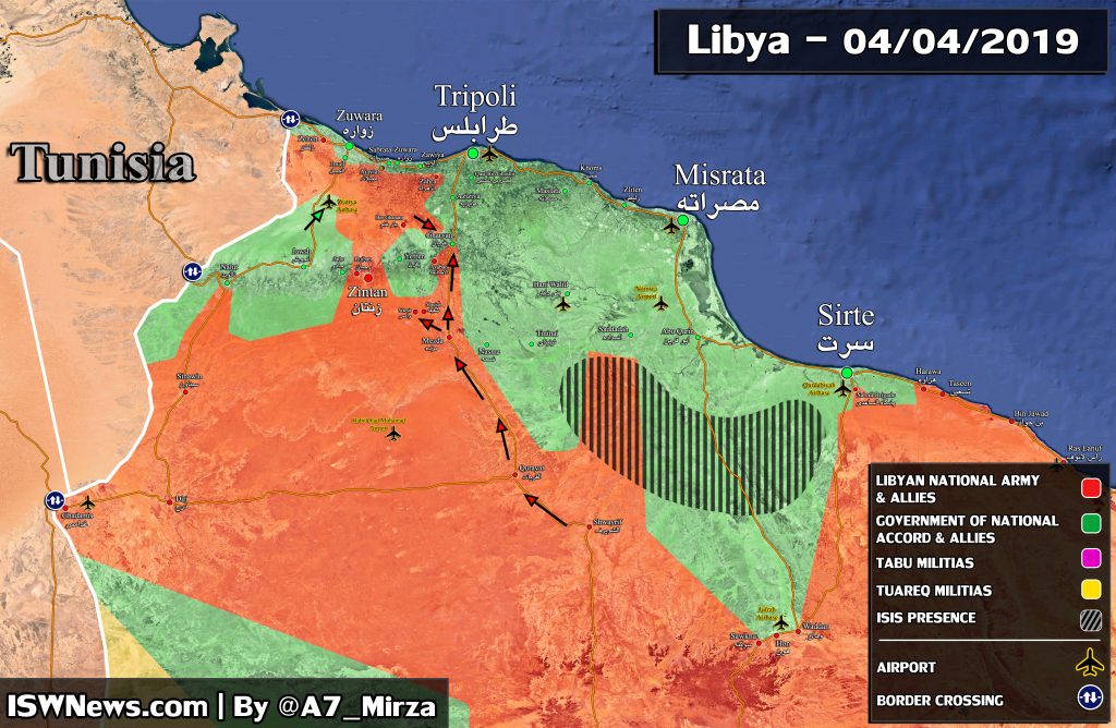 Latest Updates On Libya 4 April 2019; LNA's Operation To Occupy The ...