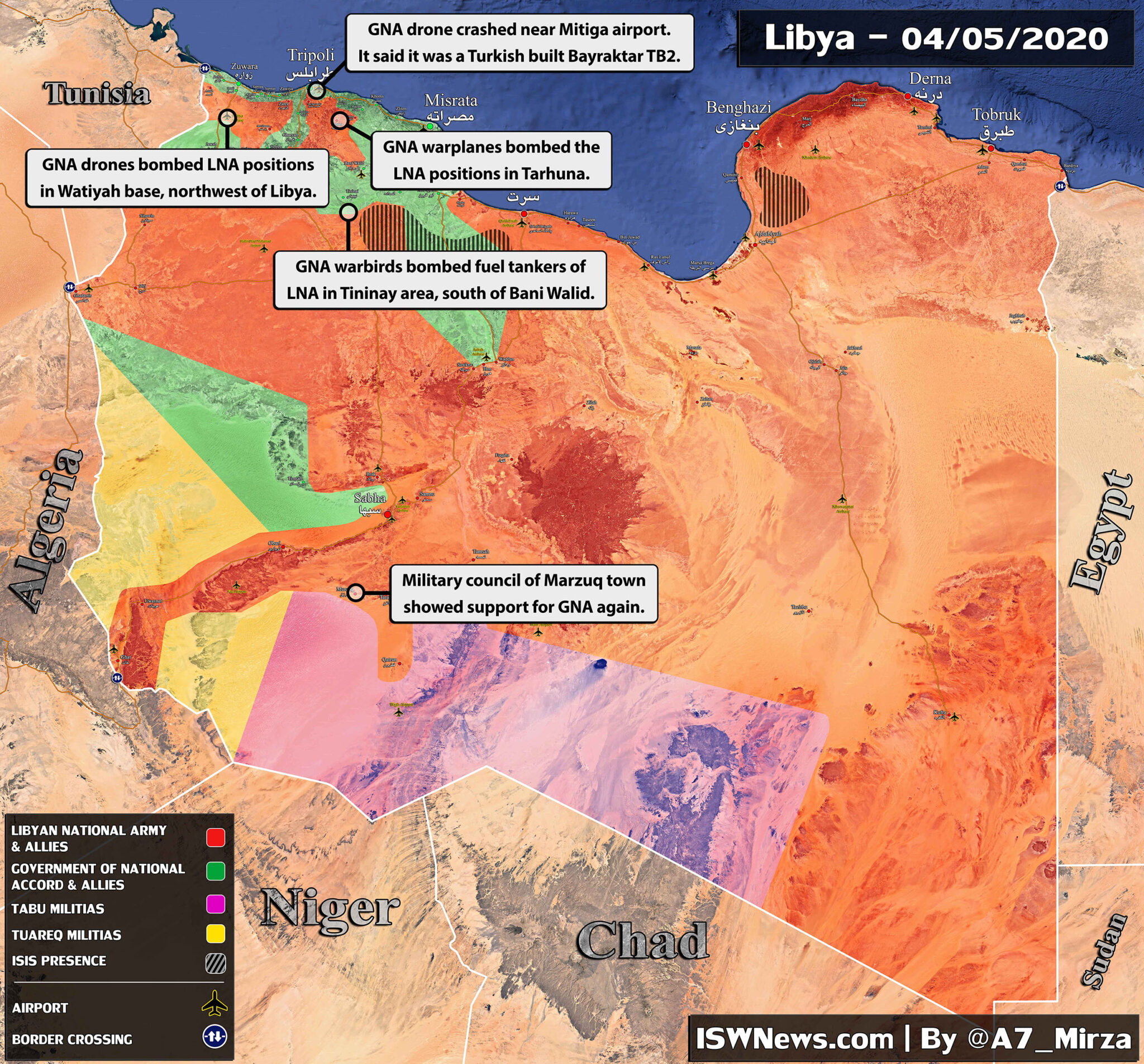Latest Updates On Libya, 3 May 2020 (Map Update) - Islamic World News