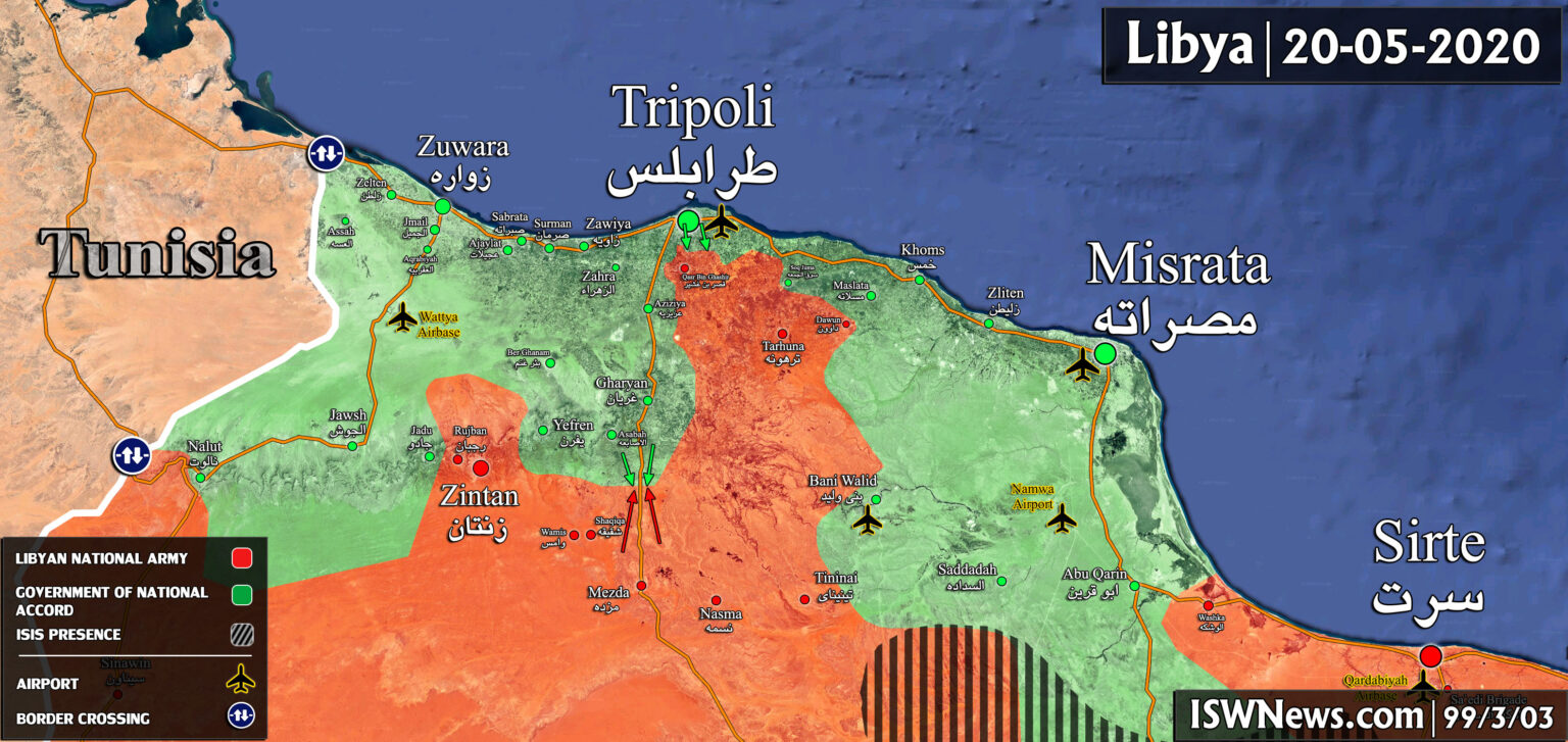 Latest Updates On Libya; 23 May 2020 (Map Update) - Islamic World News