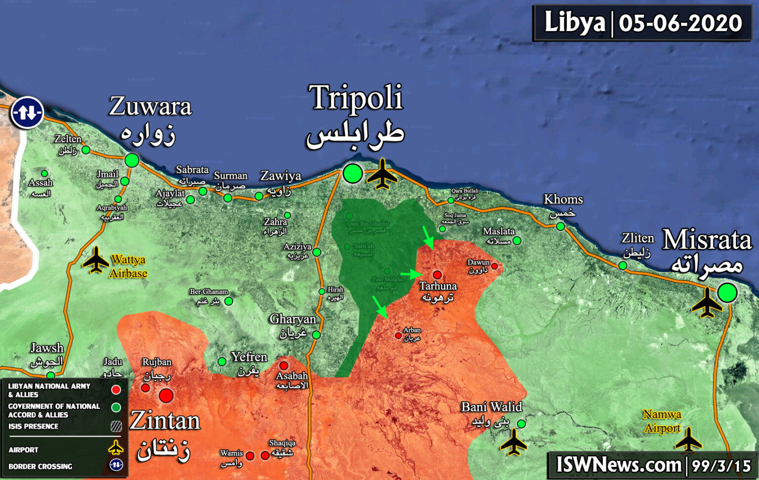 Latest Military Situation In Libya, 4 June 2020 (Map Update) - Islamic ...