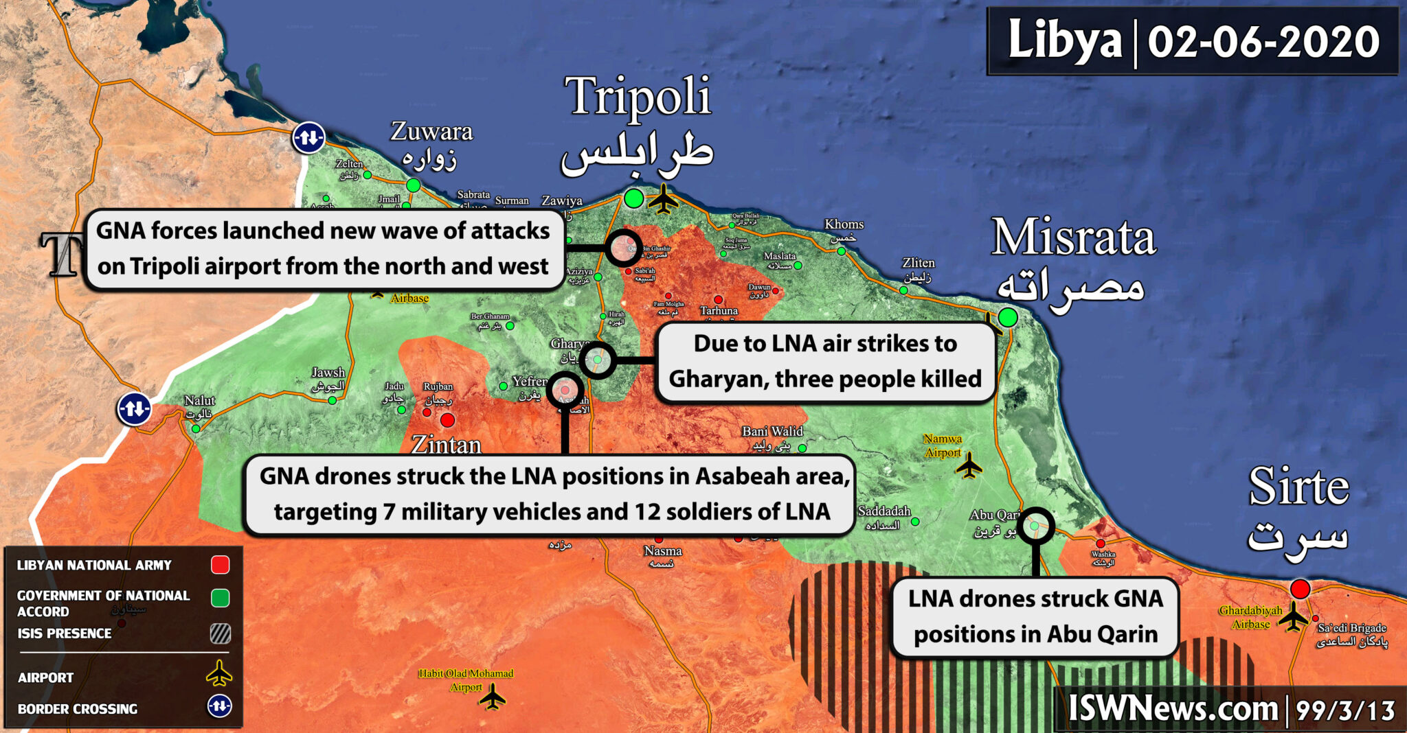 Latest Updates On Libya, 2 June 2020 (Map Update) - Islamic World News