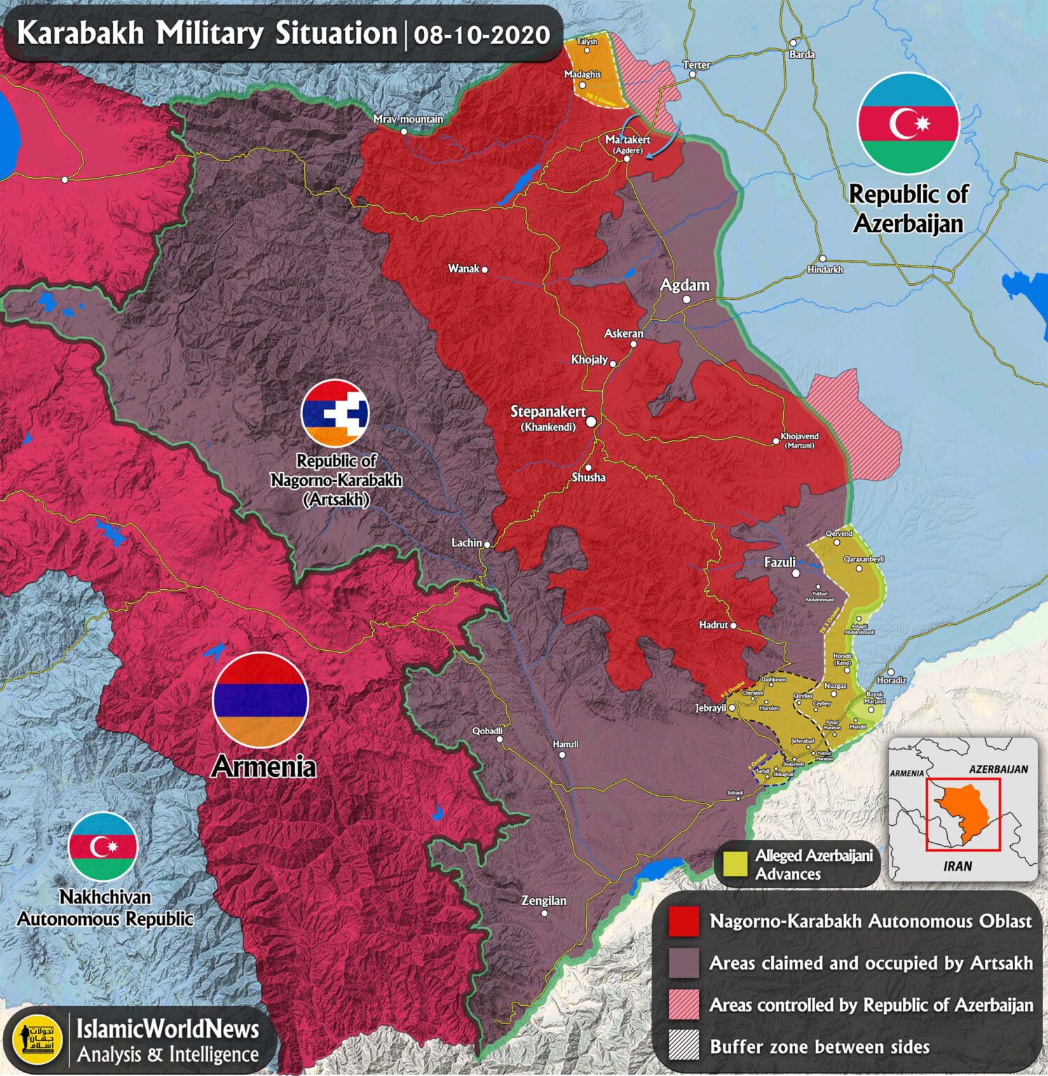 Nagorno-Karabakh map – IWN
