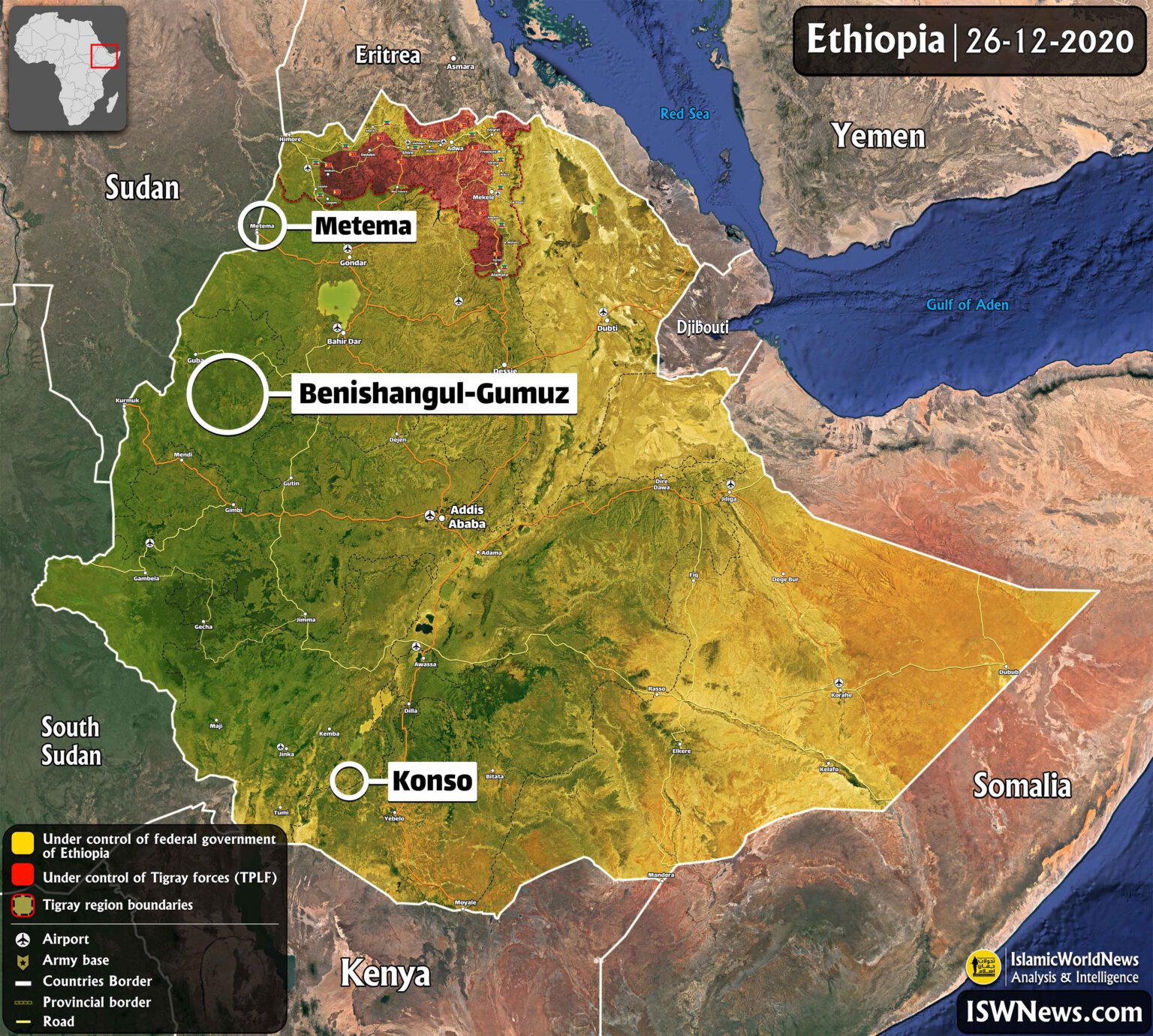 Ethiopia map – IWN