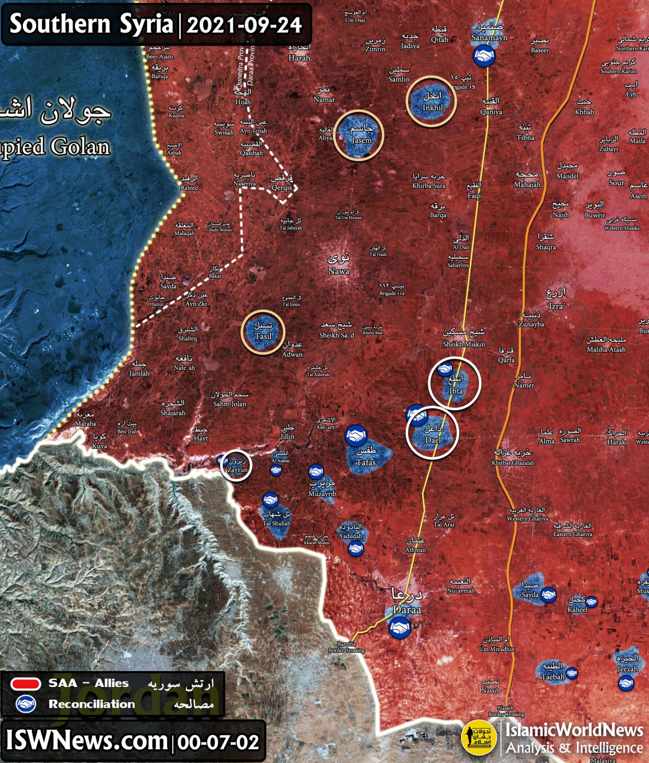 Syria Map - Islamic World News