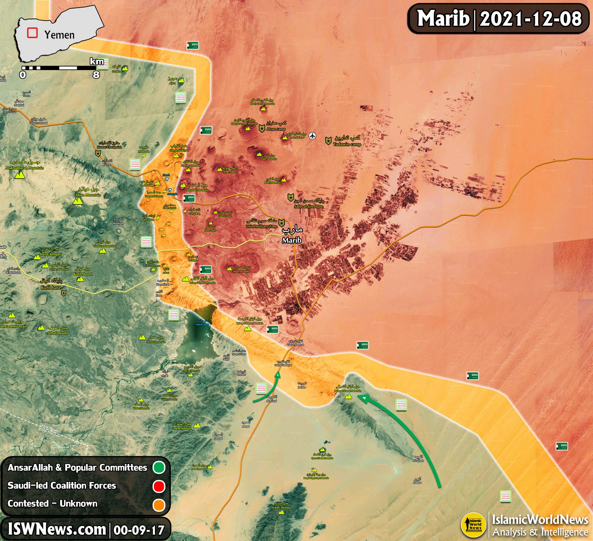 Ansar Allah Liberated Half Of The Al-Balaq Al-Sharqi Mountain (Map ...