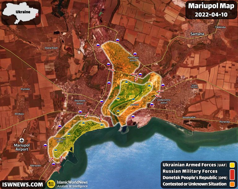 Latest Military Situation In Mariupol, 10 April 2022 (Map Update ...