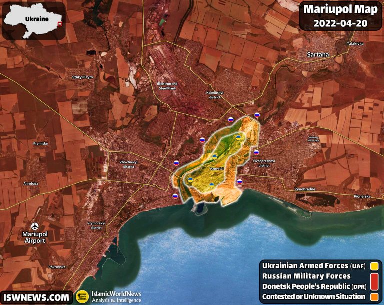 Latest Military Situation In Mariupol, 20 April 2022 (Map Update ...
