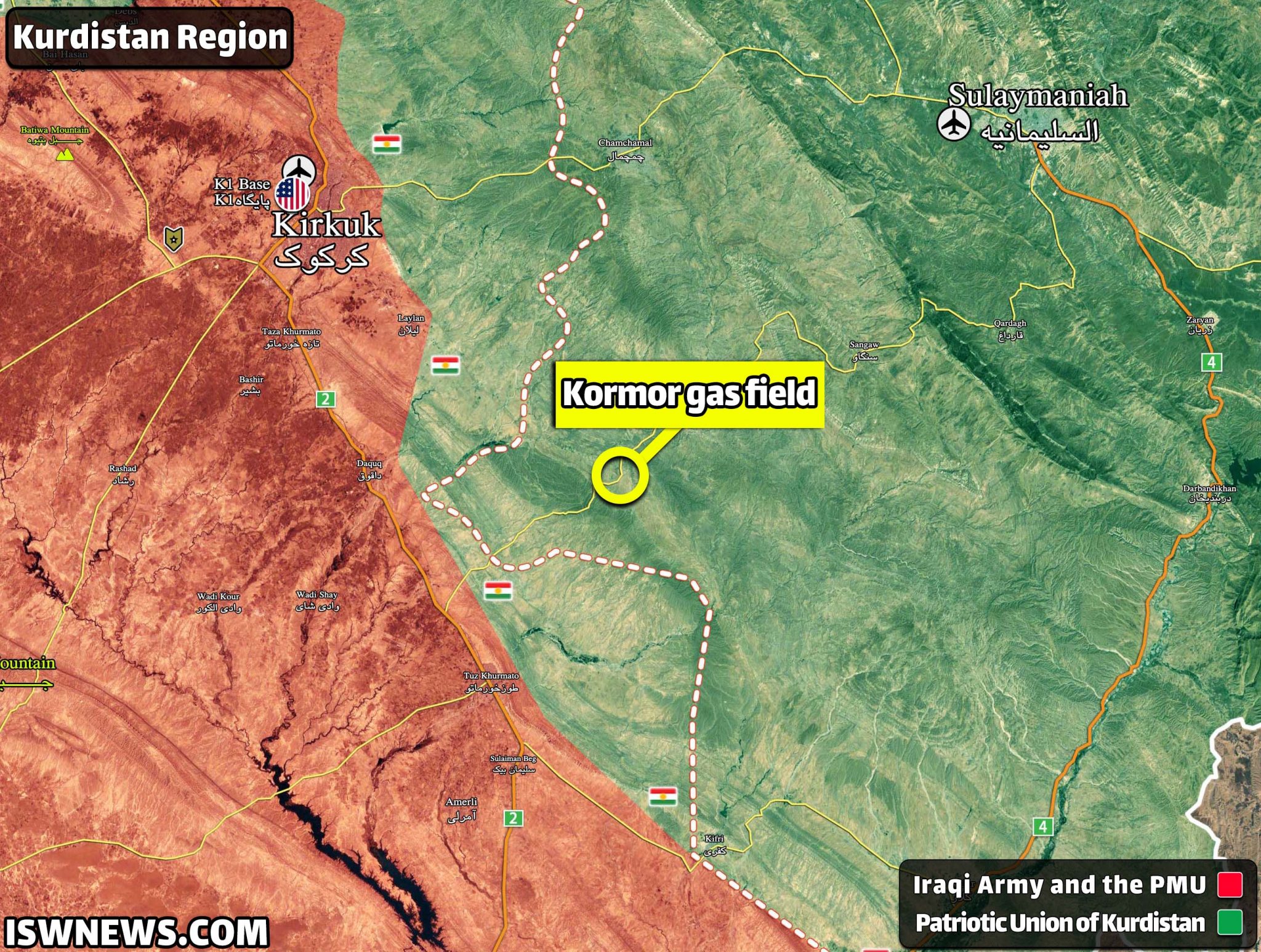 Rocket Attack On Kormor Gas Field In Iraq’s Kurdistan Region - Islamic ...