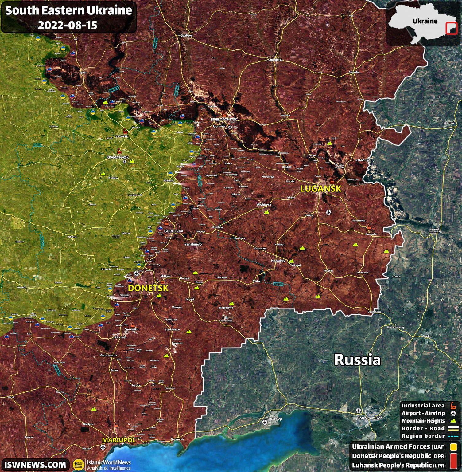 Ukraine map – Islamic World News