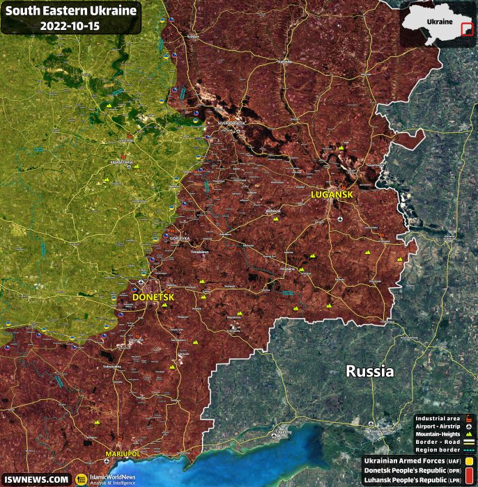 Latest Military Situation In Donbas, 15 October 2022 (Map Update ...
