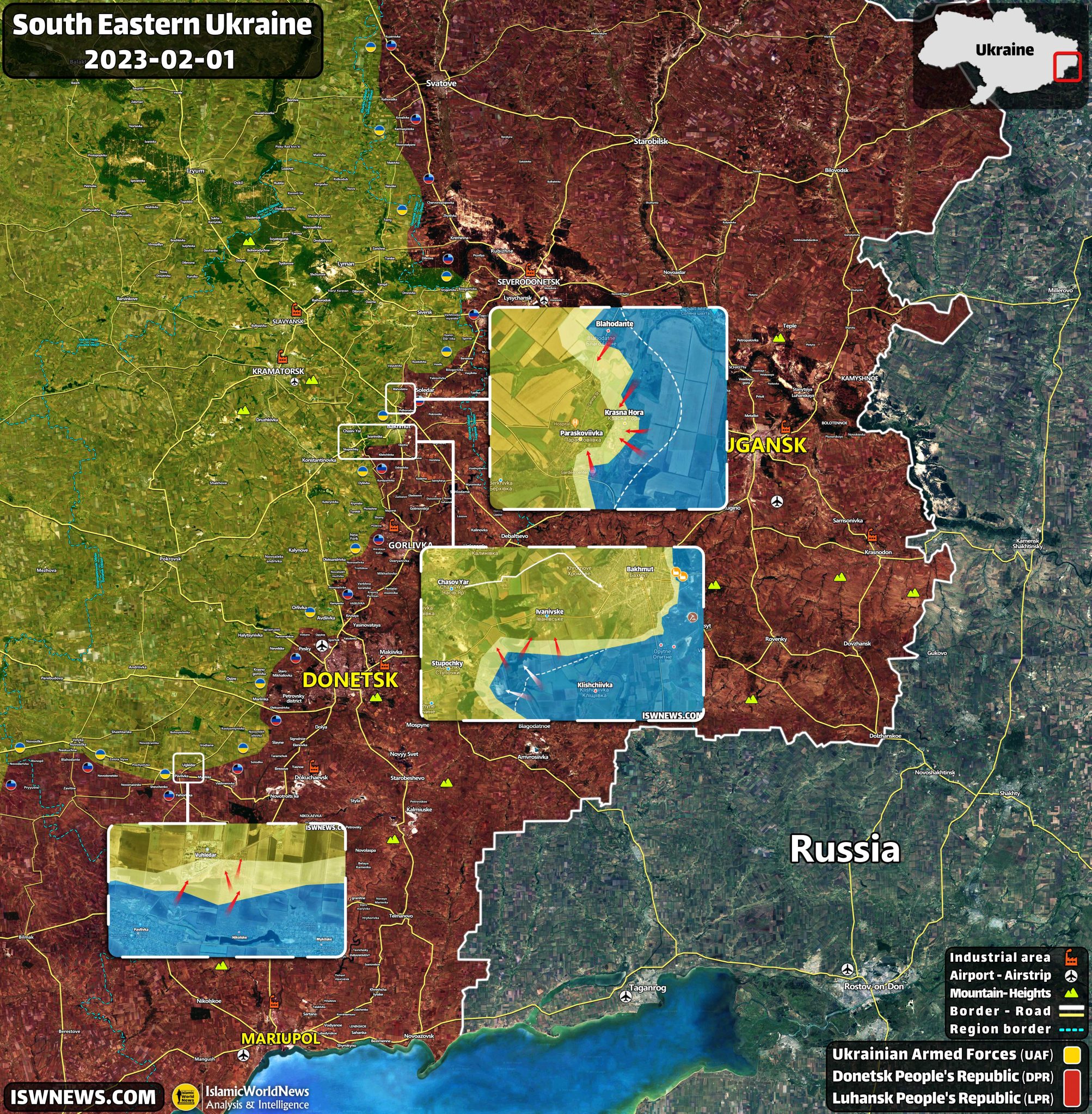 Ukraine map - Islamic World News
