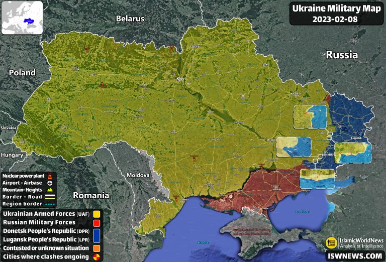 Military Situation In Ukraine Frontlines, 8 February 2023 (Map ...