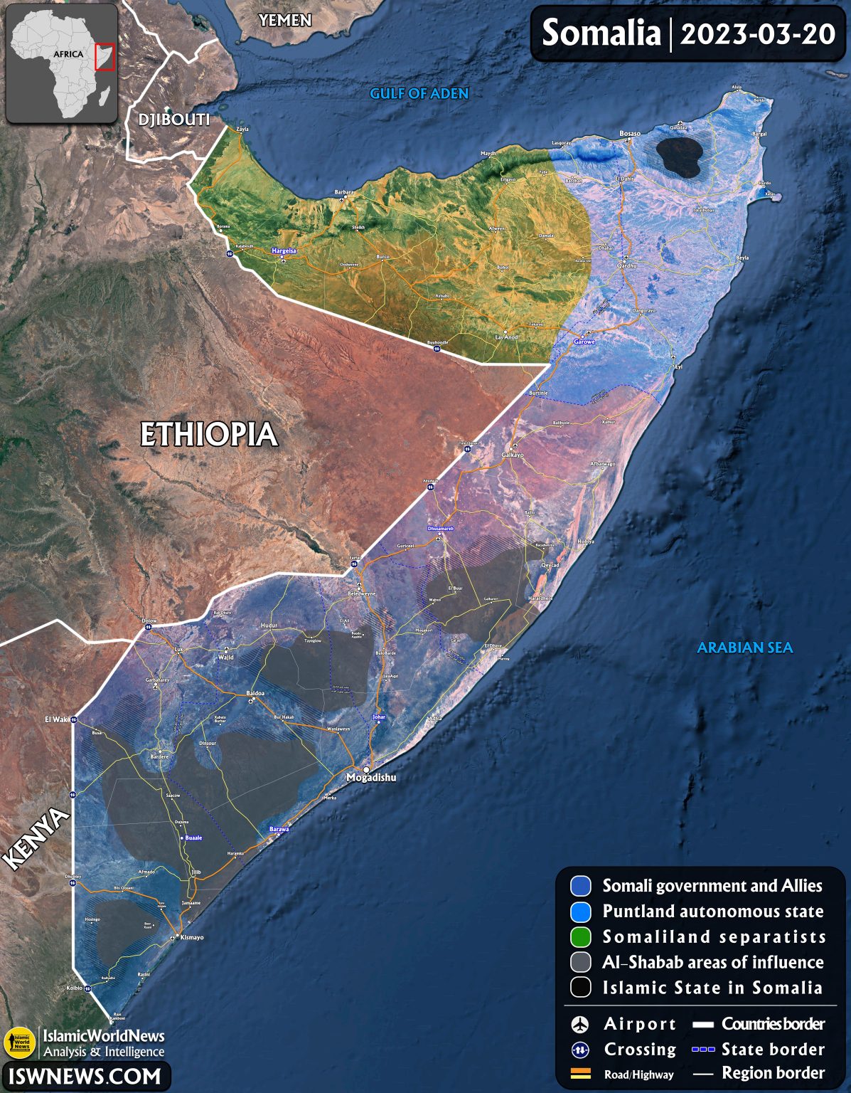 Review Of Movements And Active Groups In Somalia (Map) - Islamic World News