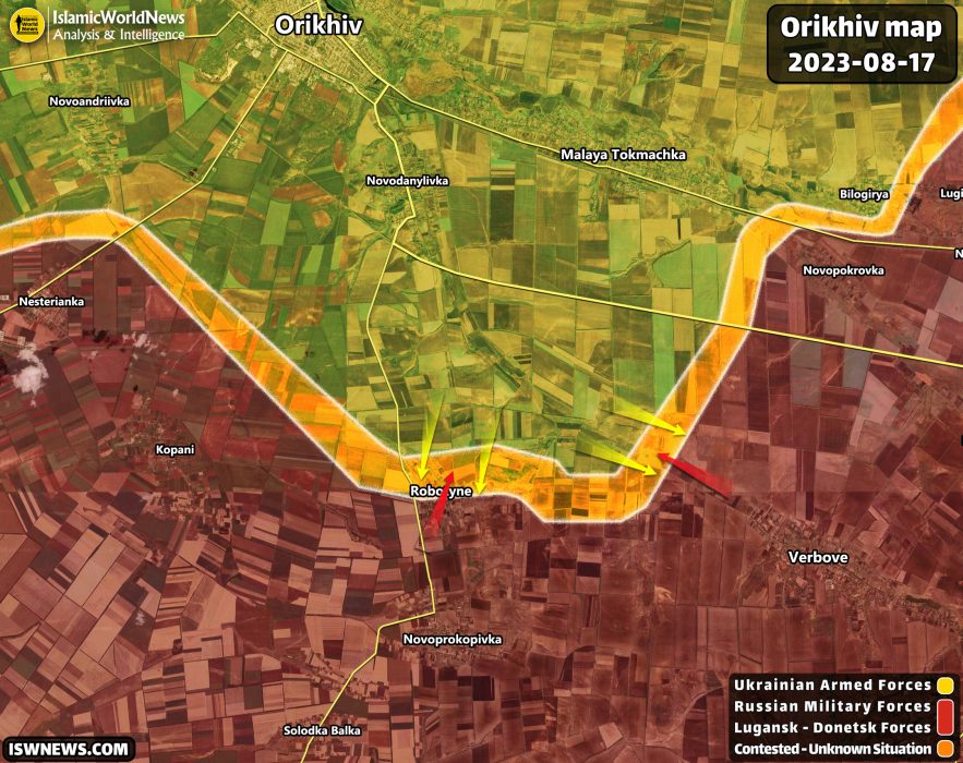 Latest Military Situation In Southern Ukraine; 19 August 2023 (Map ...