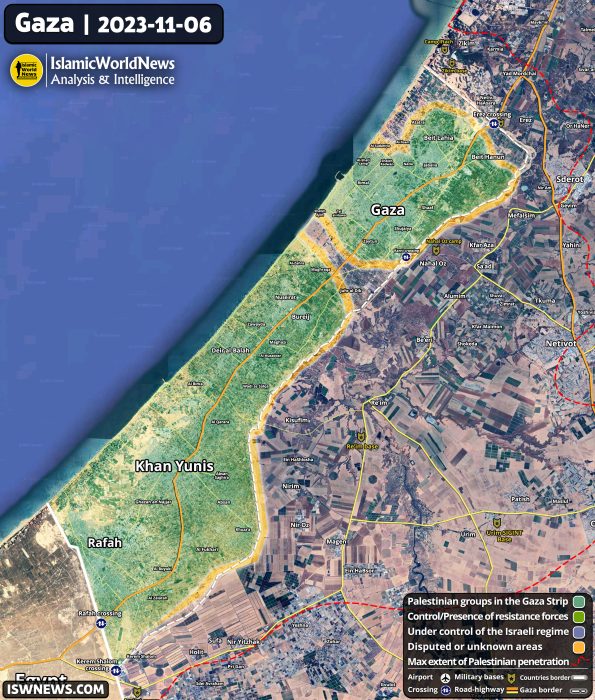 Latest Military Developments Of Gaza And Northern Palestine, 6 November ...