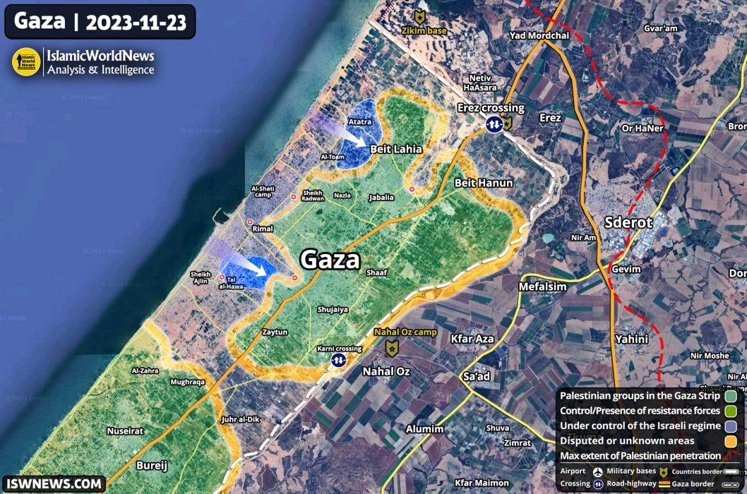 Israeli Regime Advances In Gaza City On The Eve Of The Ceasefire ...