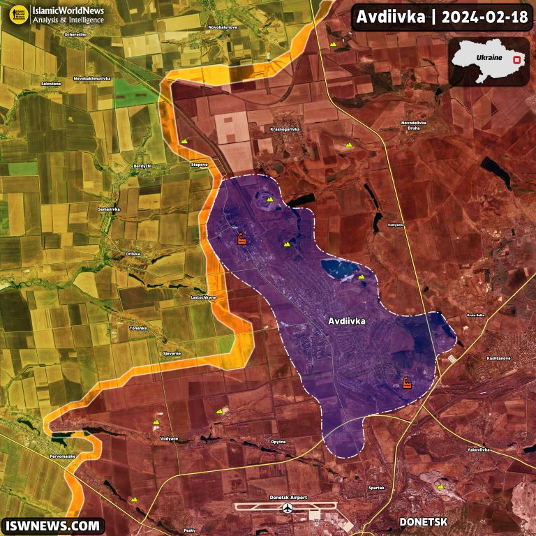 Russian Army Captures Important Ukraine Town Avdiivka (Map) - Islamic ...