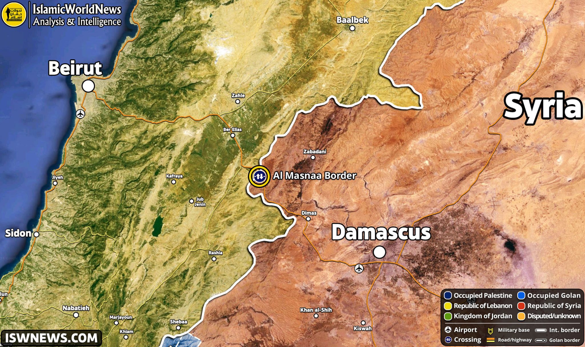 Israeli Strikes Cut The Syria, Lebanon Border Road - Islamic World News