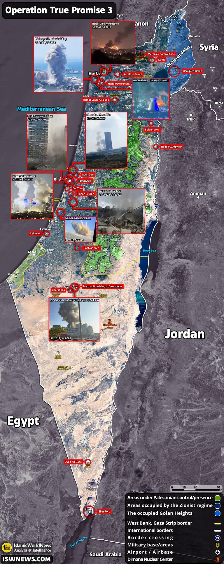 Operation True Promise 3: Which Locations Were Targeted In Occupied ...